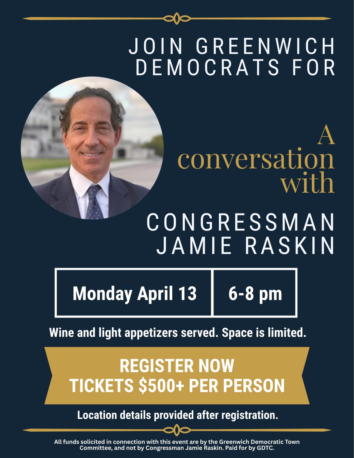 A Conversation with Congressman Jamie Raskin – Greenwich Democratic ...